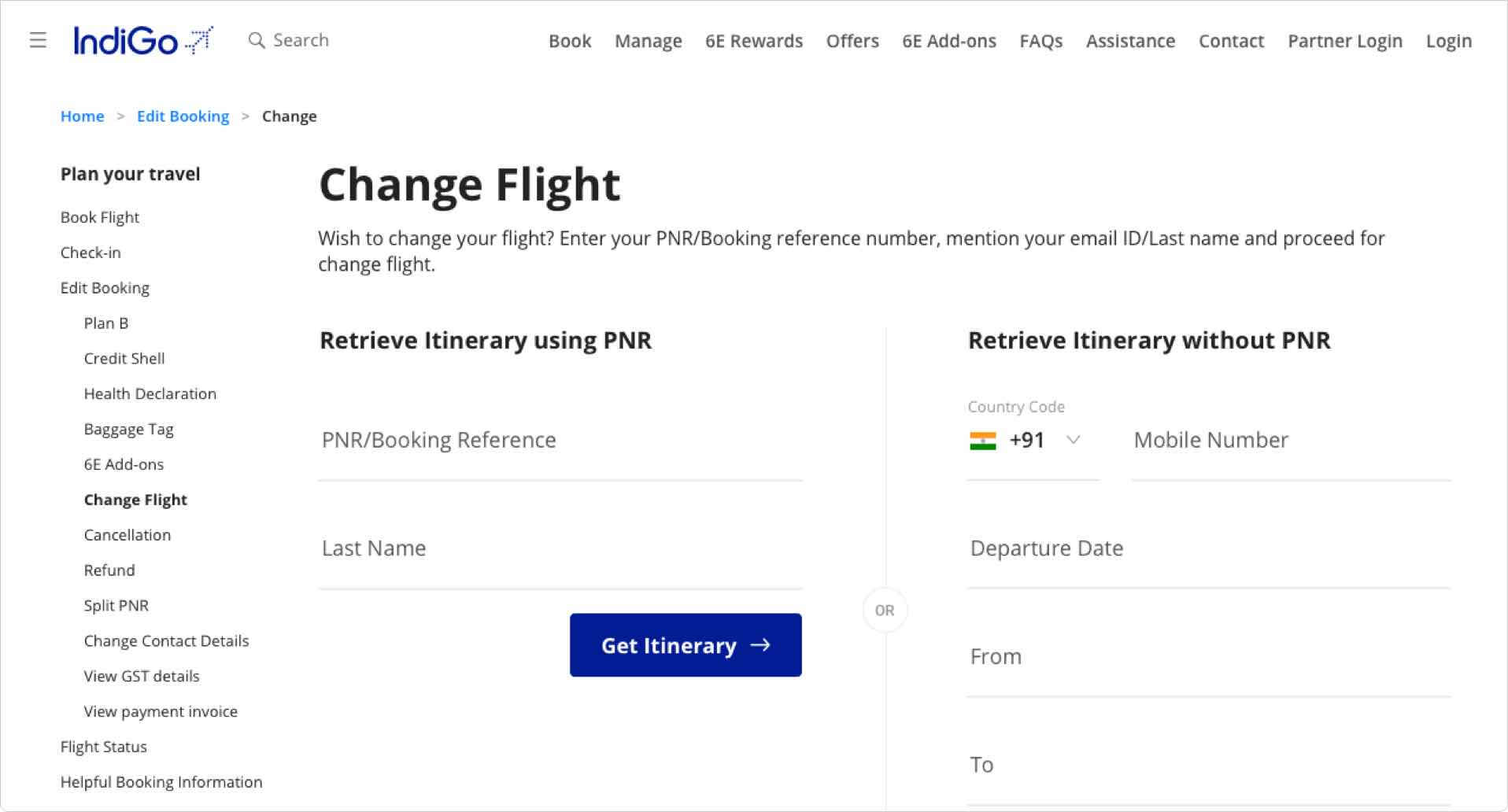 Change Your Flight In Easy Steps IndiGo